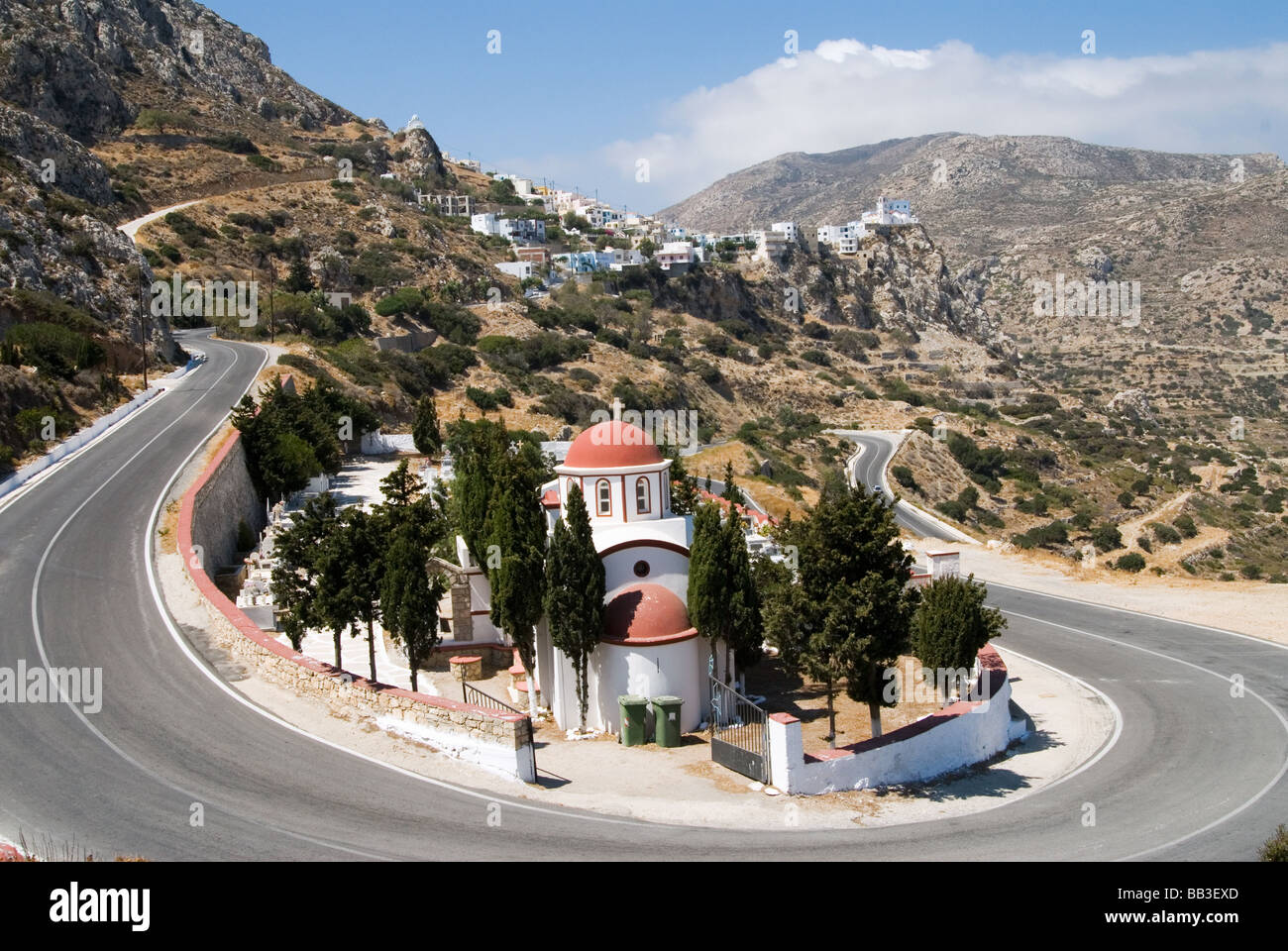 Greek island karpathos cemetary mountain hi-res stock photography and ...
