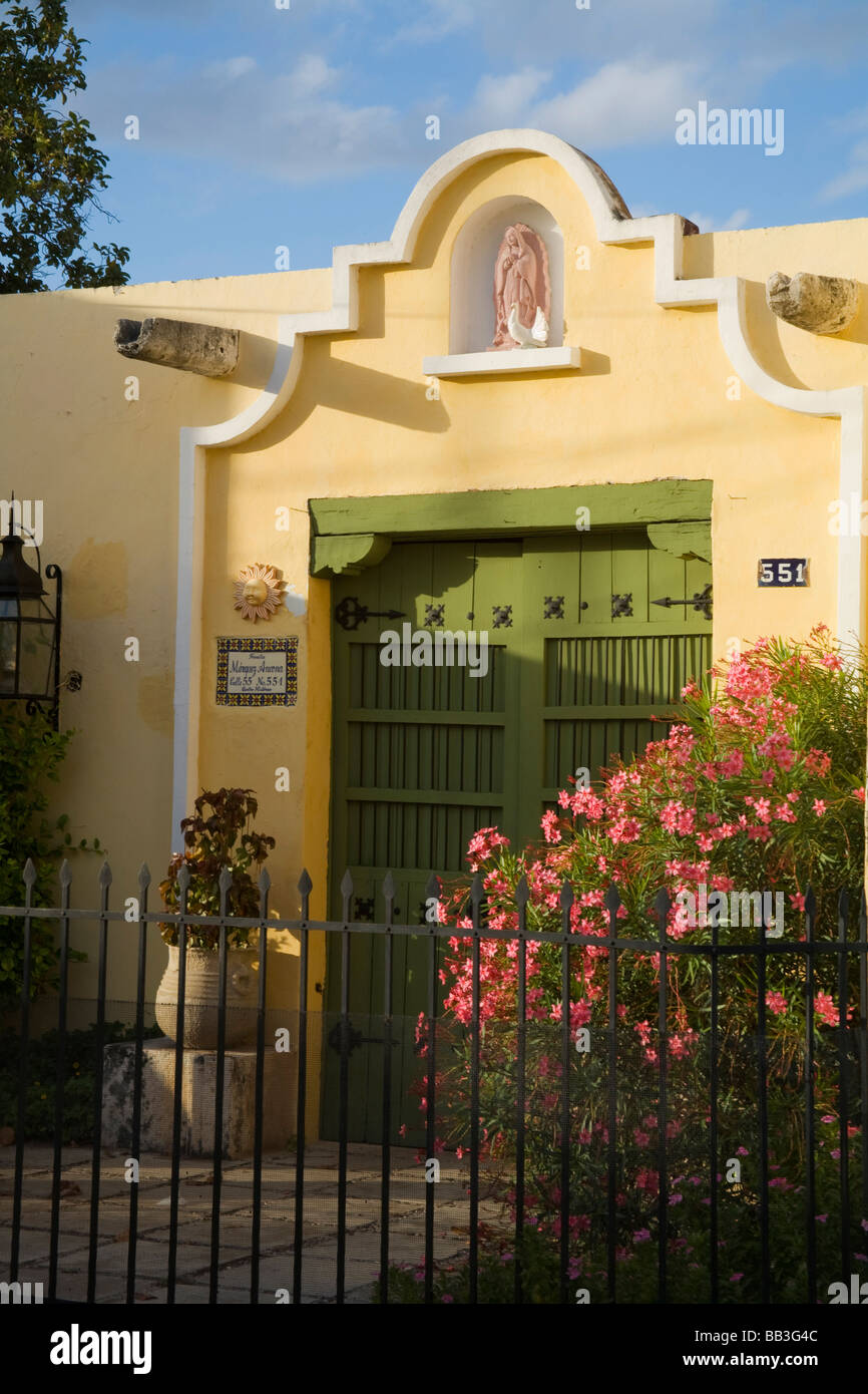 North America, Mexico, Yucatan, Merida. Colorful doors of Merida Stock ...