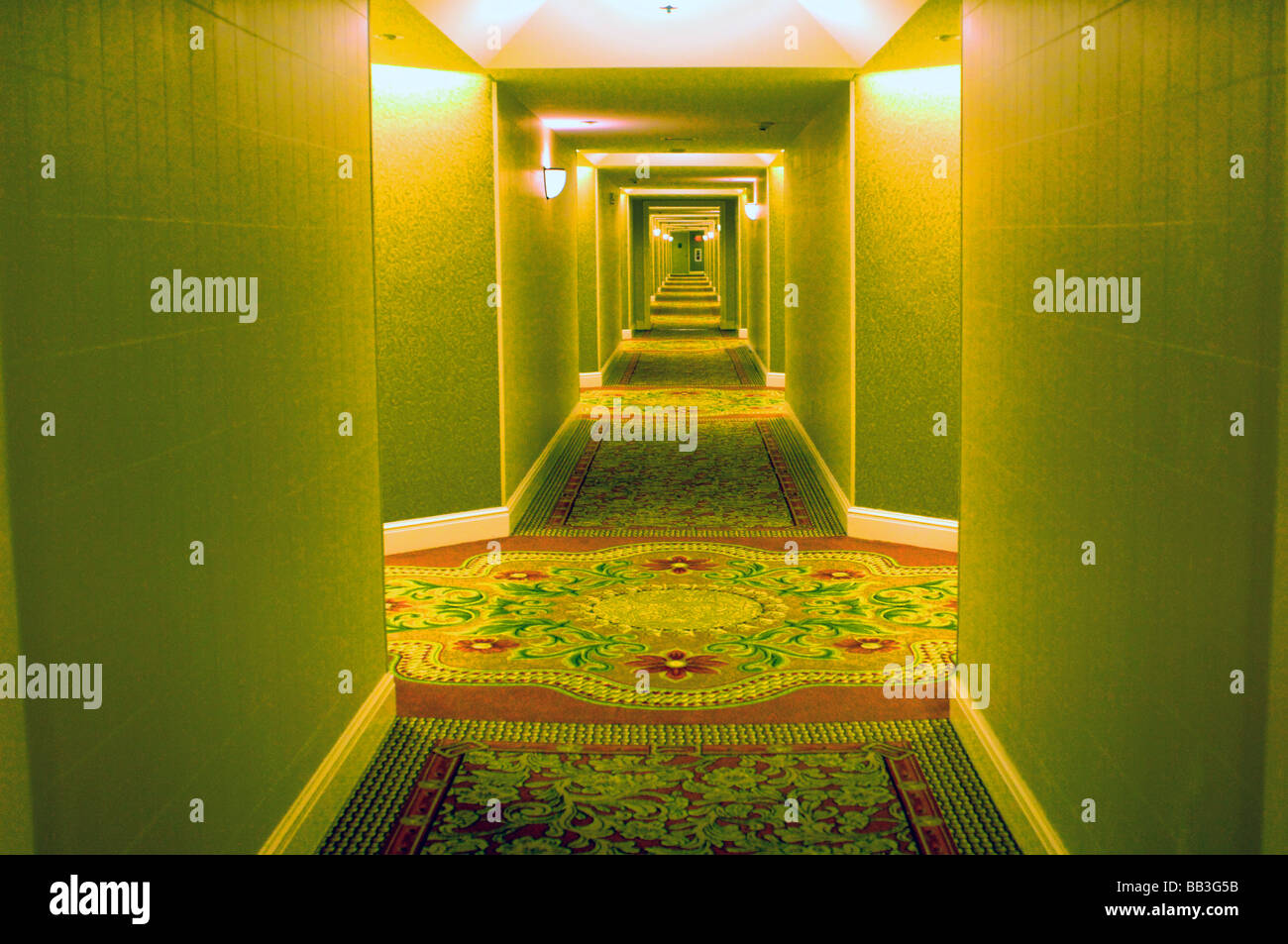 A long spooky hallway in a luxury hotel seems to bring out phobias and ...