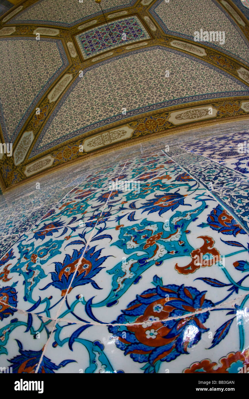 Middle East Turkey and city of Istanbul with the beautiful tile work of the Topkapi palace Stock ...