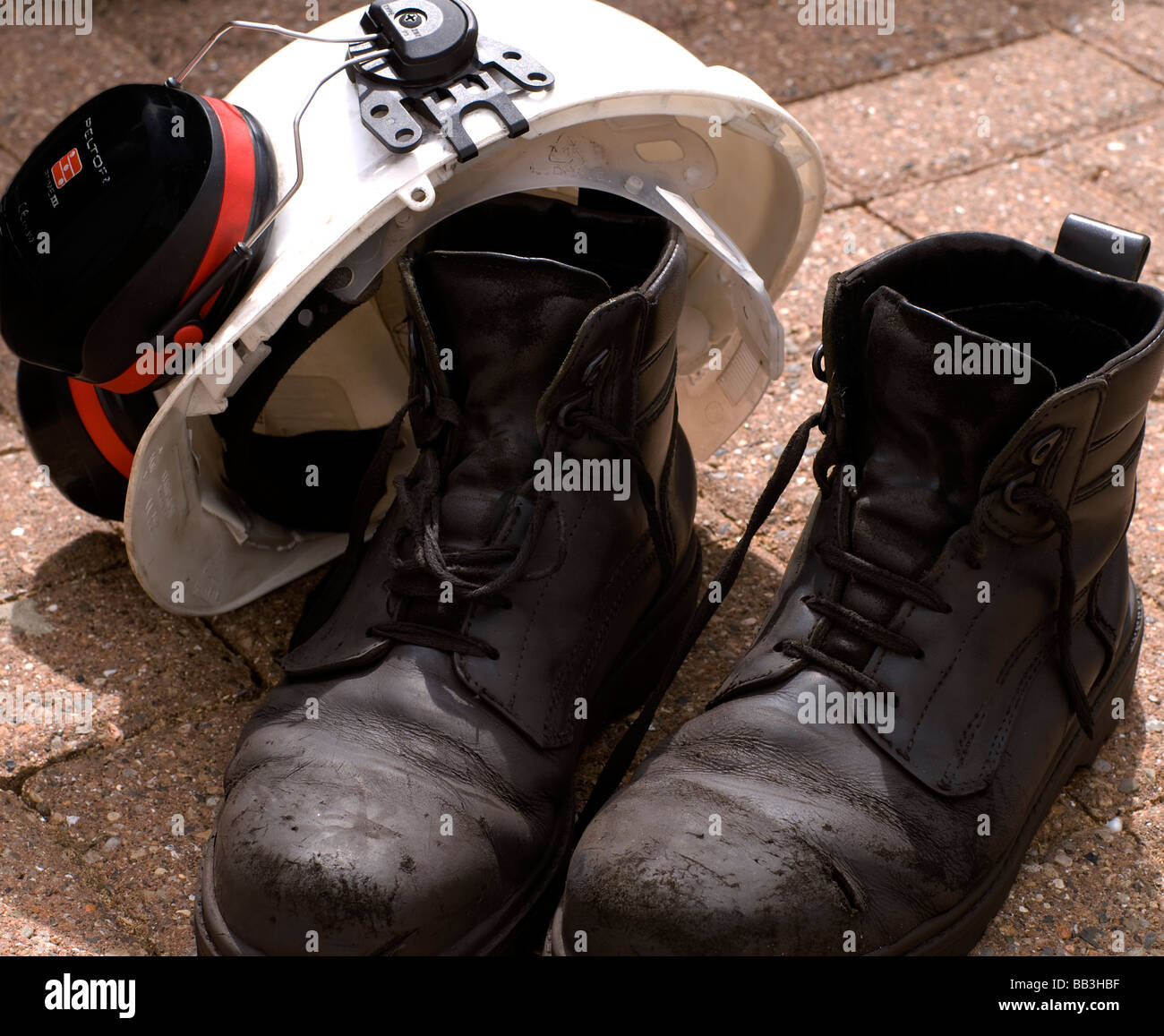 Hard hat boots hi-res stock photography and images - Alamy