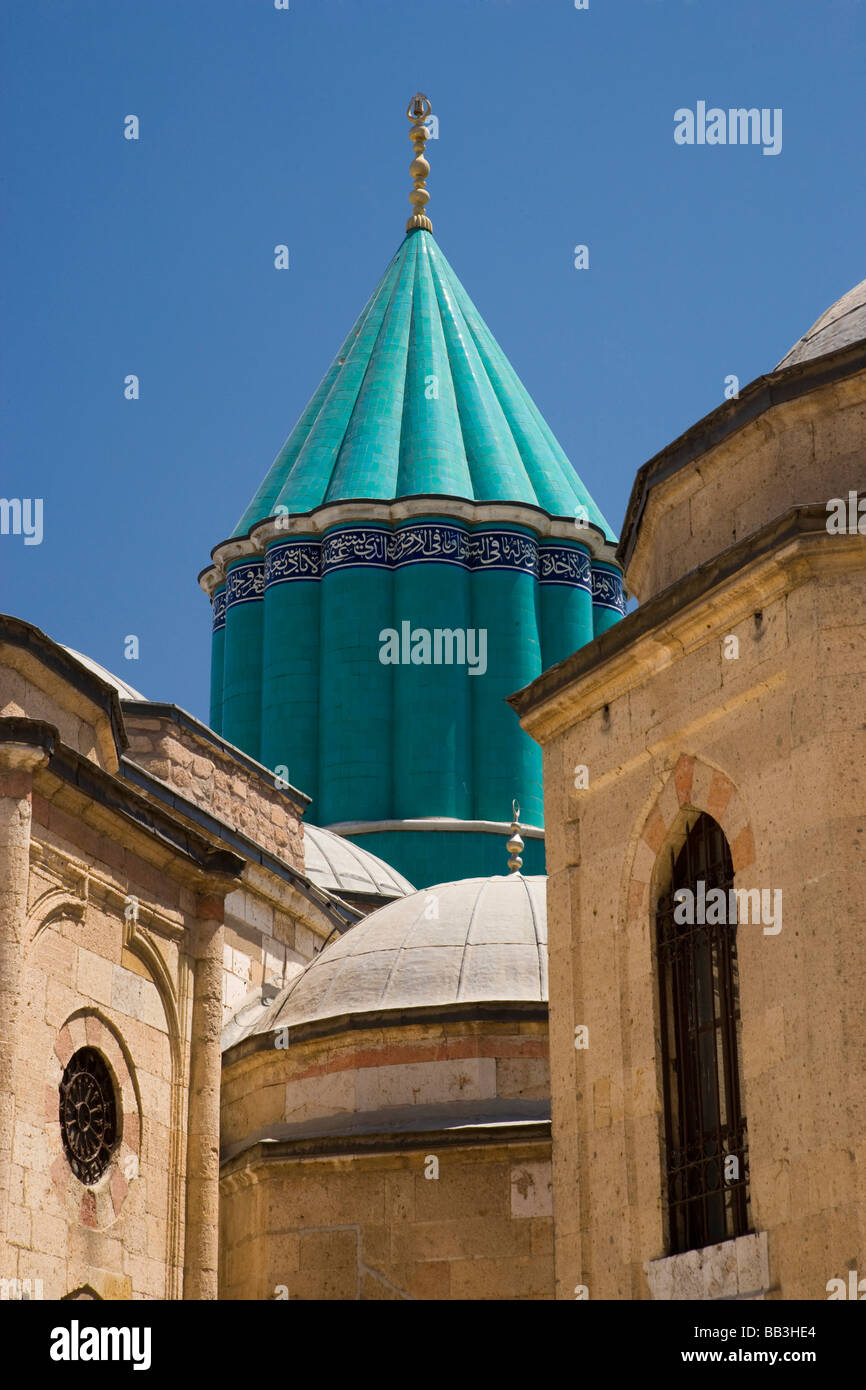 Middle East Turkey Konya and the Mausoleum and museum of Mevlana Rumi ...