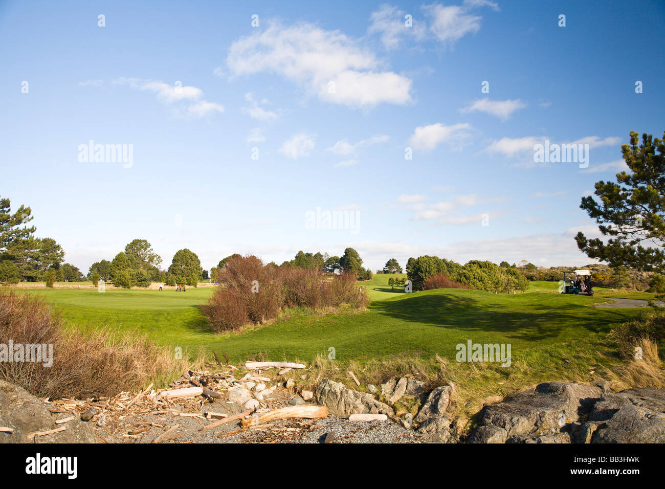CANADA, British Columbia, Victoria. Waterfront Victoria Golf Club Stock ...