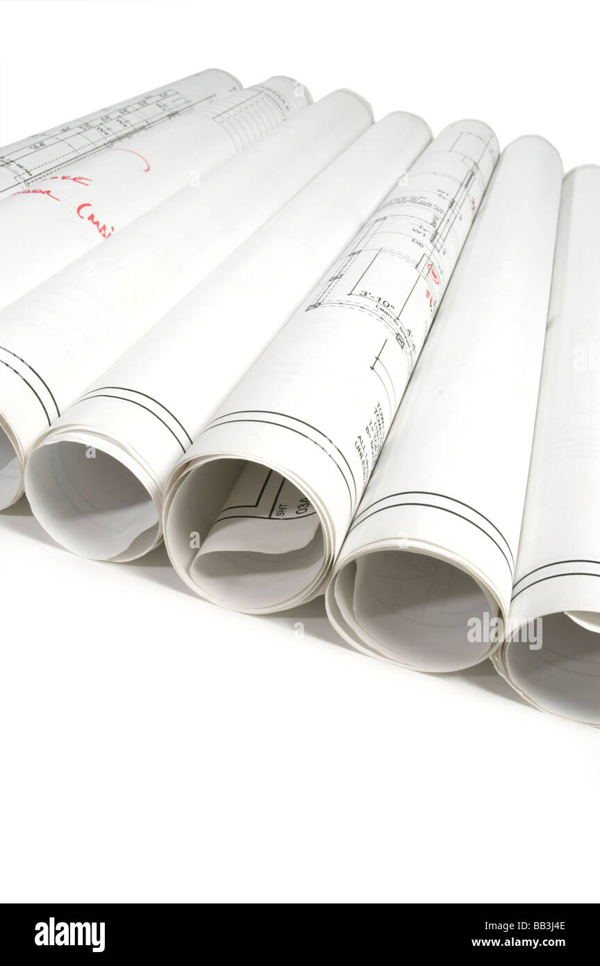 Rolled up blueprints Stock Photo - Alamy Rolled up blueprints Stock Photo - Alamy