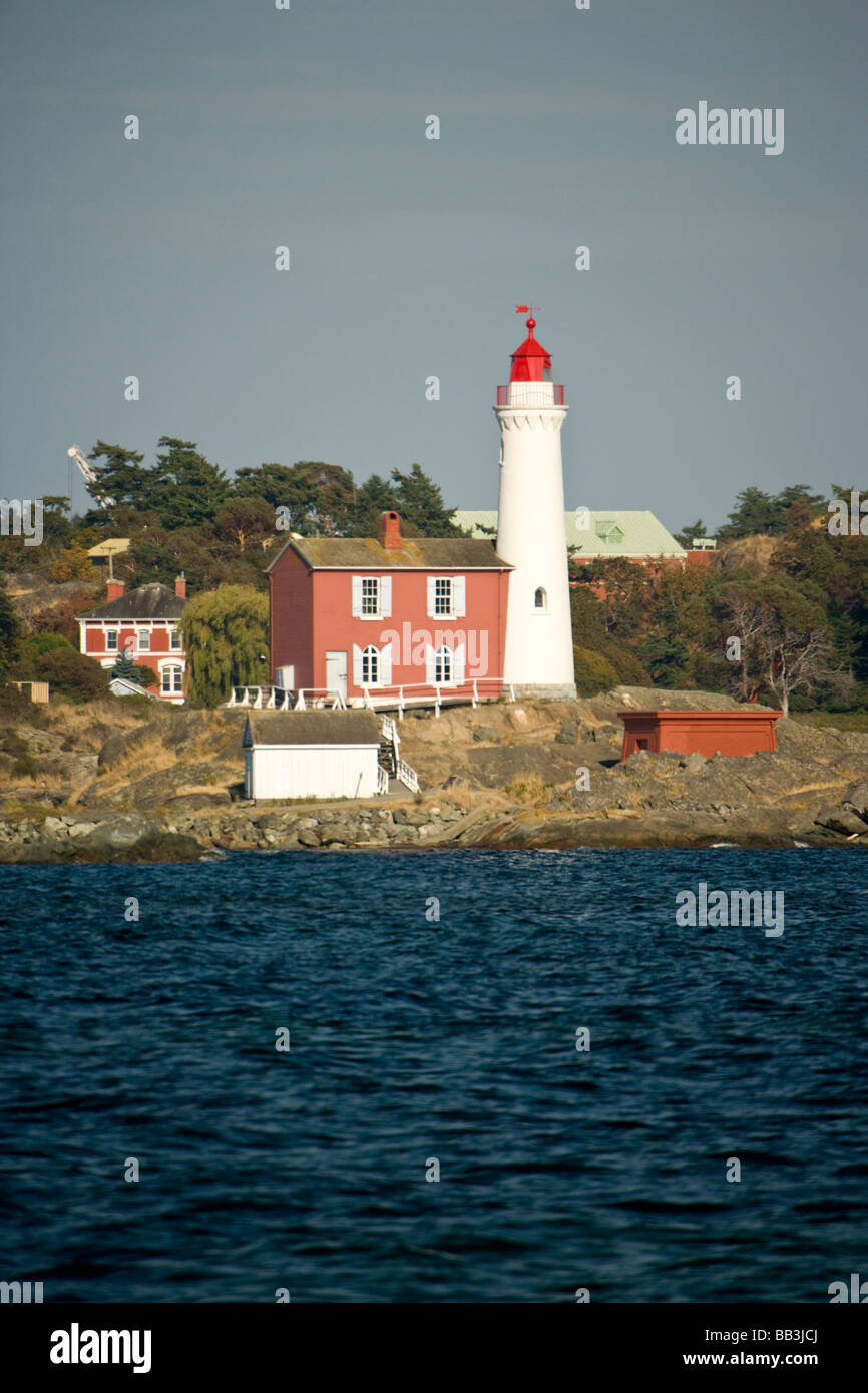 CANADA, British Columbia, Victoria. Fisgard Lighthouse, Fort Rodd Hill ...