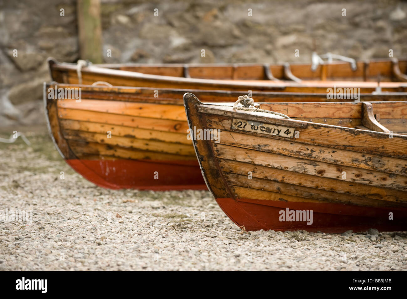 Small rowing boats at Derwent Water, Lake District UK Stock Photo - Alamy