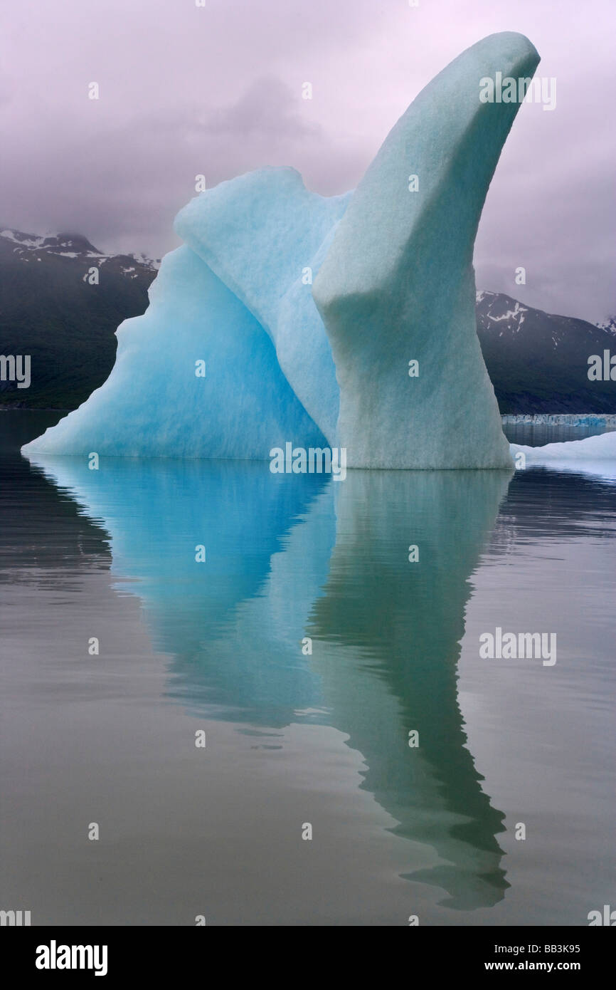 USA, Alaska, Alsek River Valley. Ice bergs float on Alsek Lake Stock ...