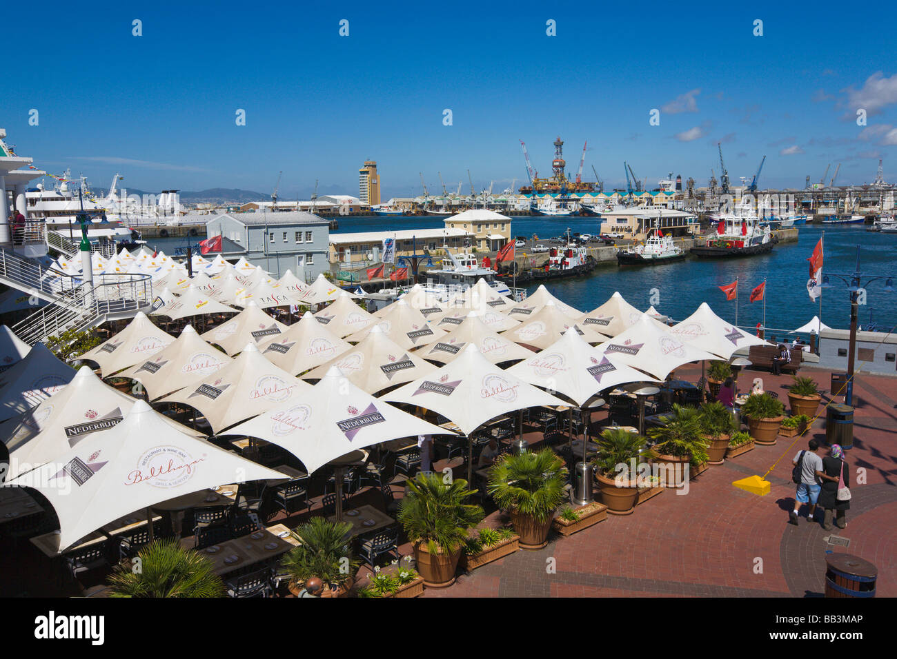 Restaurants, "V&A waterfront", "Cape Town", "South Africa Stock Photo ...