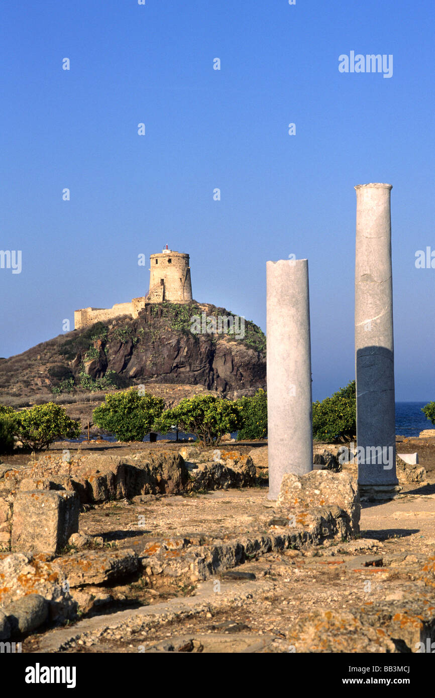 The archaeological site of nora hi-res stock photography and images - Alamy