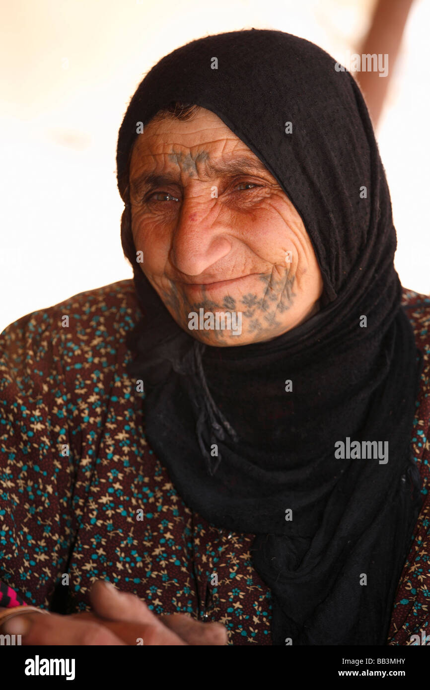 Bedouin woman facial syria hi-res stock photography and images - Alamy