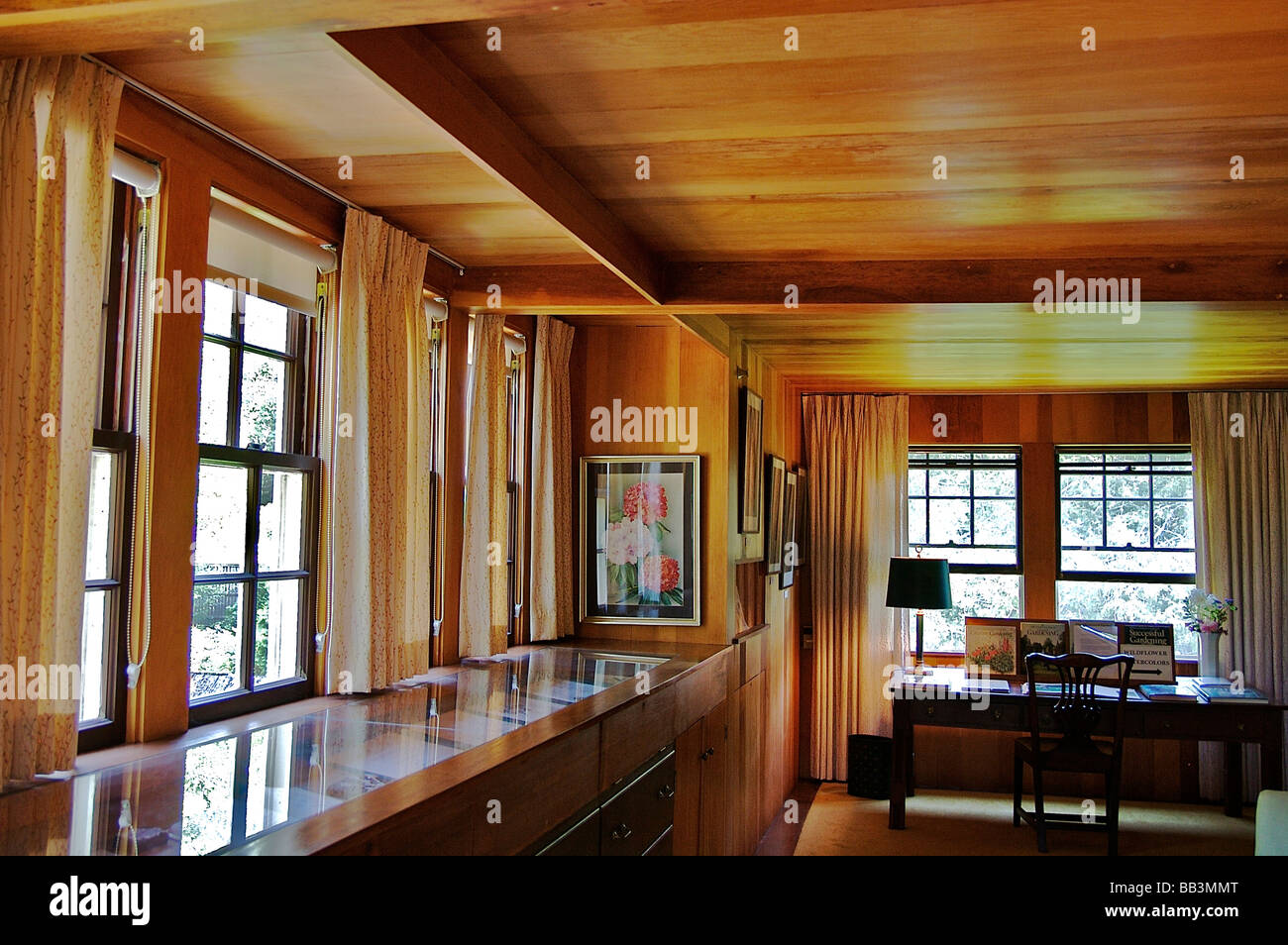 North America, USA, Maine, Mount Desert, Northeast Harbor. Thuya Lodge ...