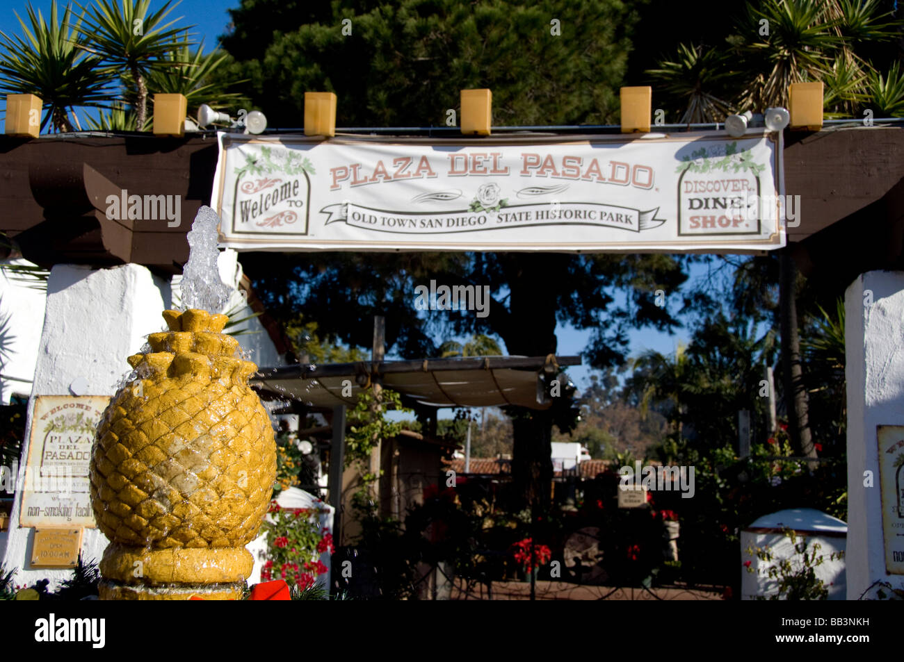 California, San Diego. Old Town San Diego State Historic Park. Plaza ...