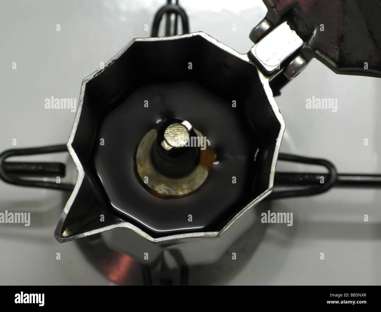 Moca: Italian traditional over the stove cofee maker Stock Photo - Alamy