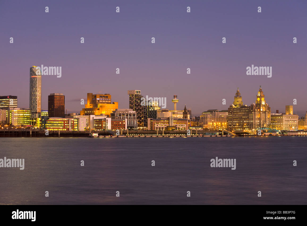 Liverpool Skyline, England Stock Photo - Alamy