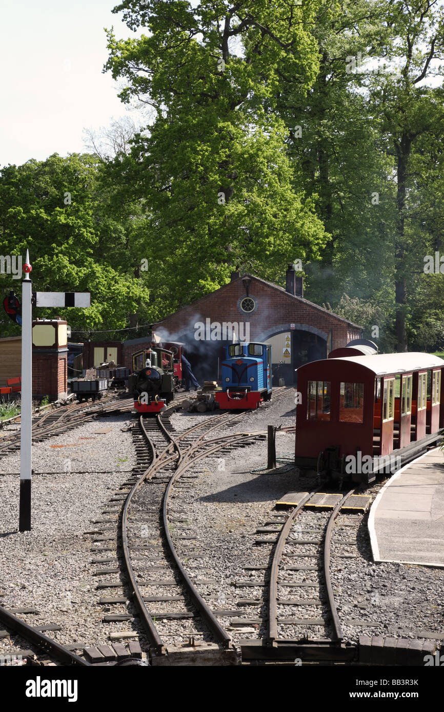 Narrow gauge steam railway an attraction at Longleat, Warminster ...