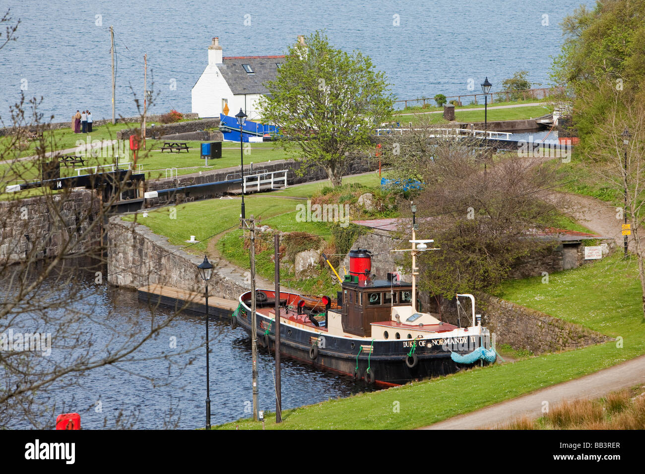 Crinan Canal Basin Stock Photo - Alamy