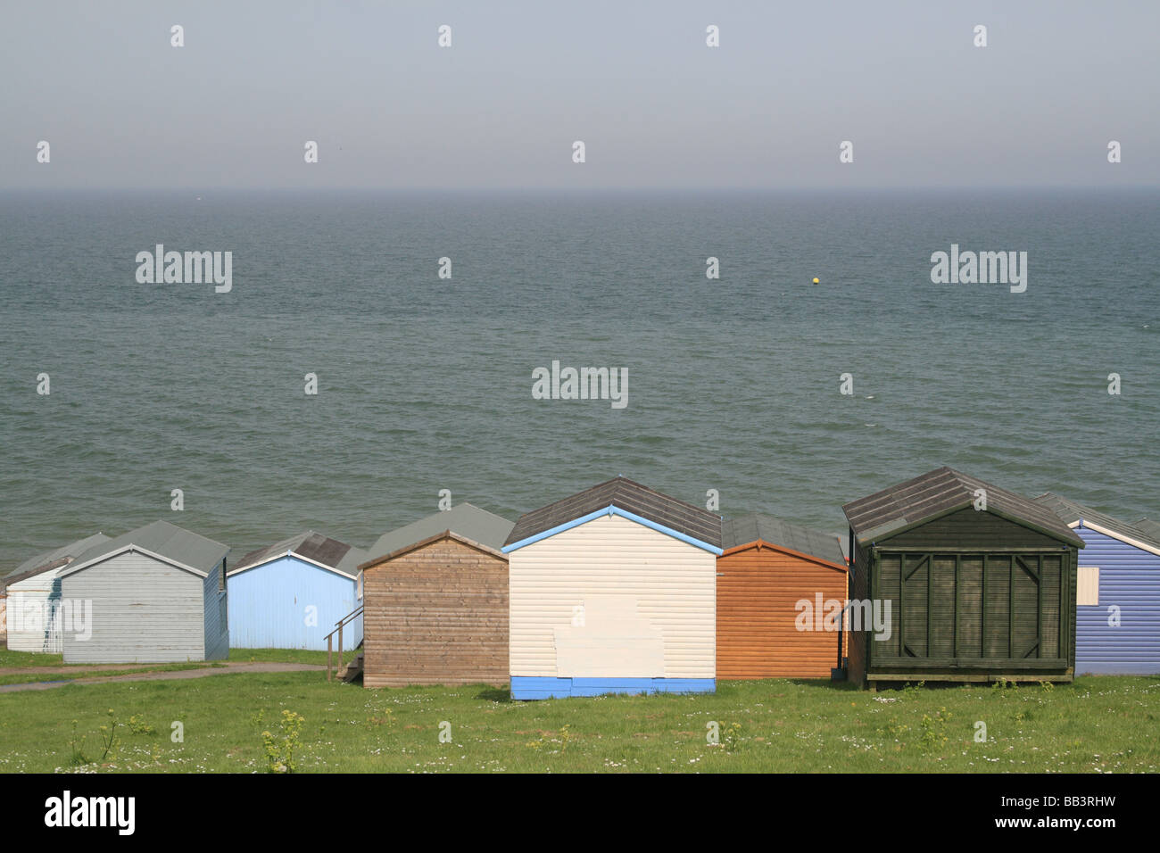 Beach Huts Whitstable Stock Photo - Alamy