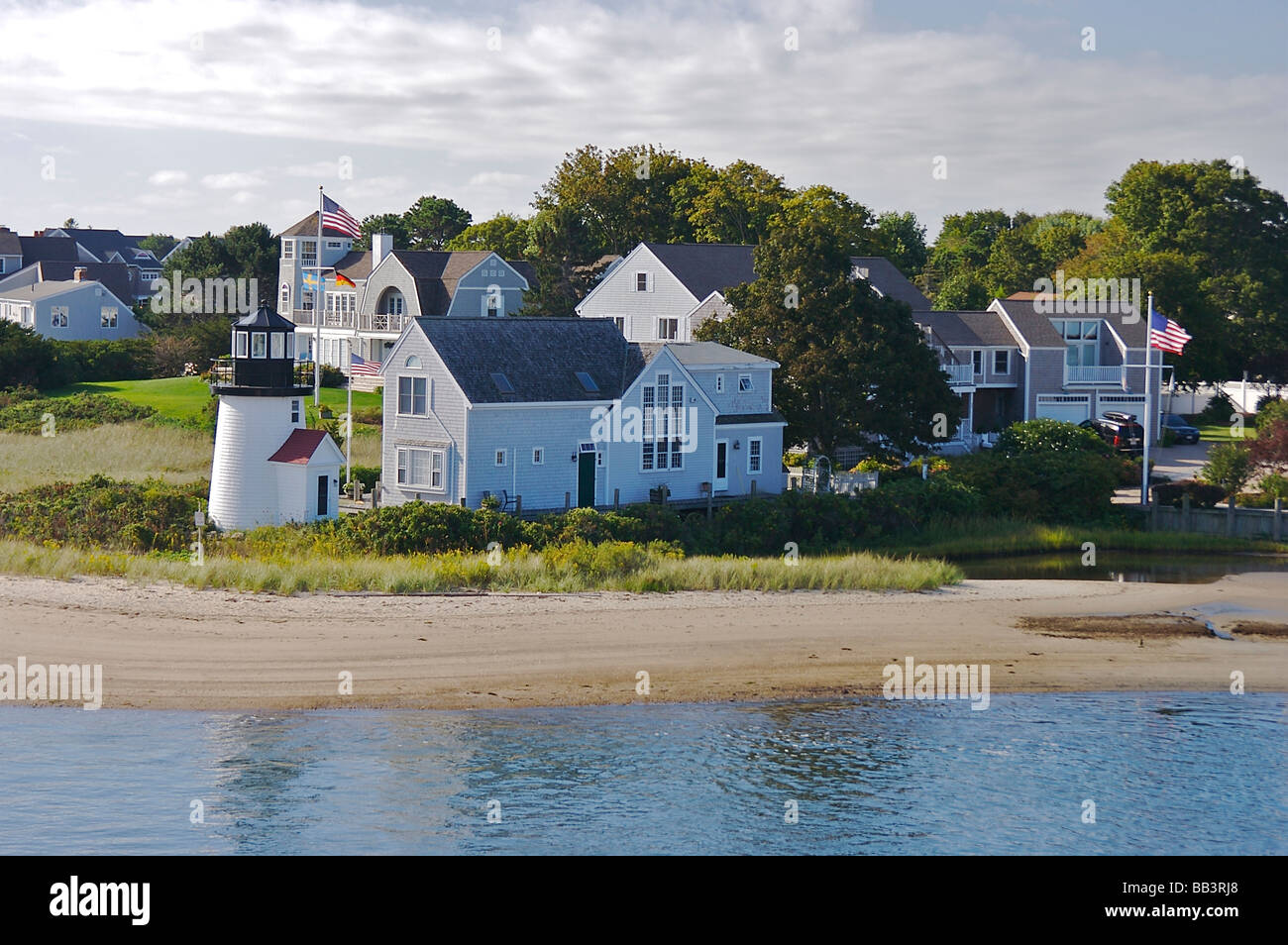 North America, USA, Massachusetts, Hyannis. Hyannis Harbor Light and ...