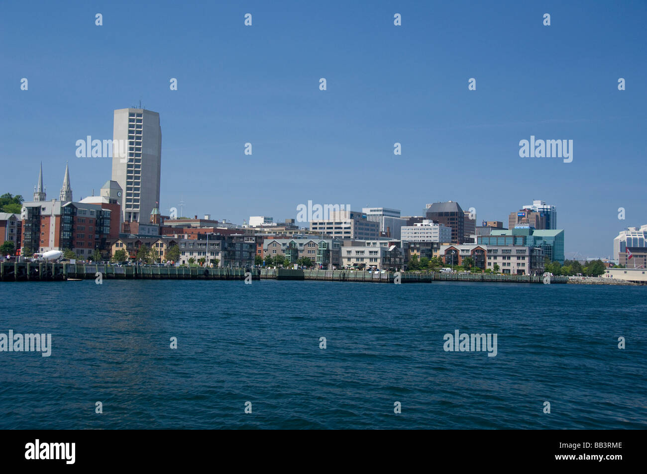 Canada, Nova Scotia, Halifax. City views of Halifax from the water ...