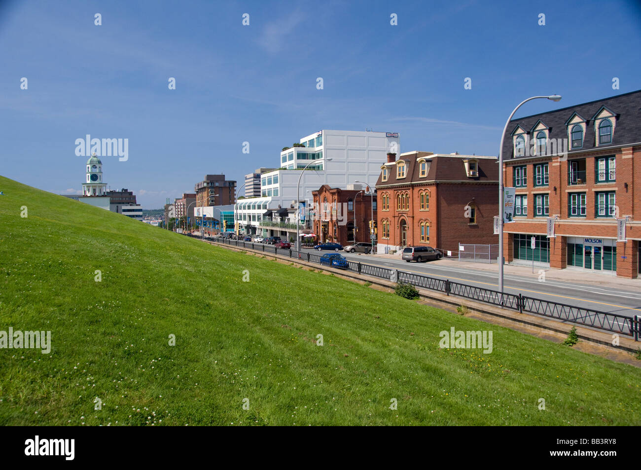 Canada, Nova Scotia, Halifax. Old Town Clock , city landmark located on ...