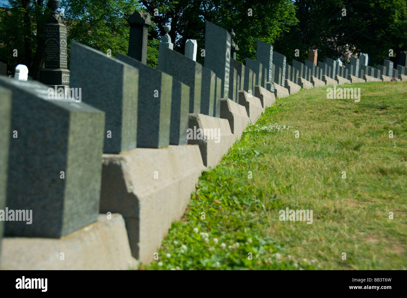 Canada, Nova Scotia, Halifax. Fairview Lawn Cemetery, home to the ...