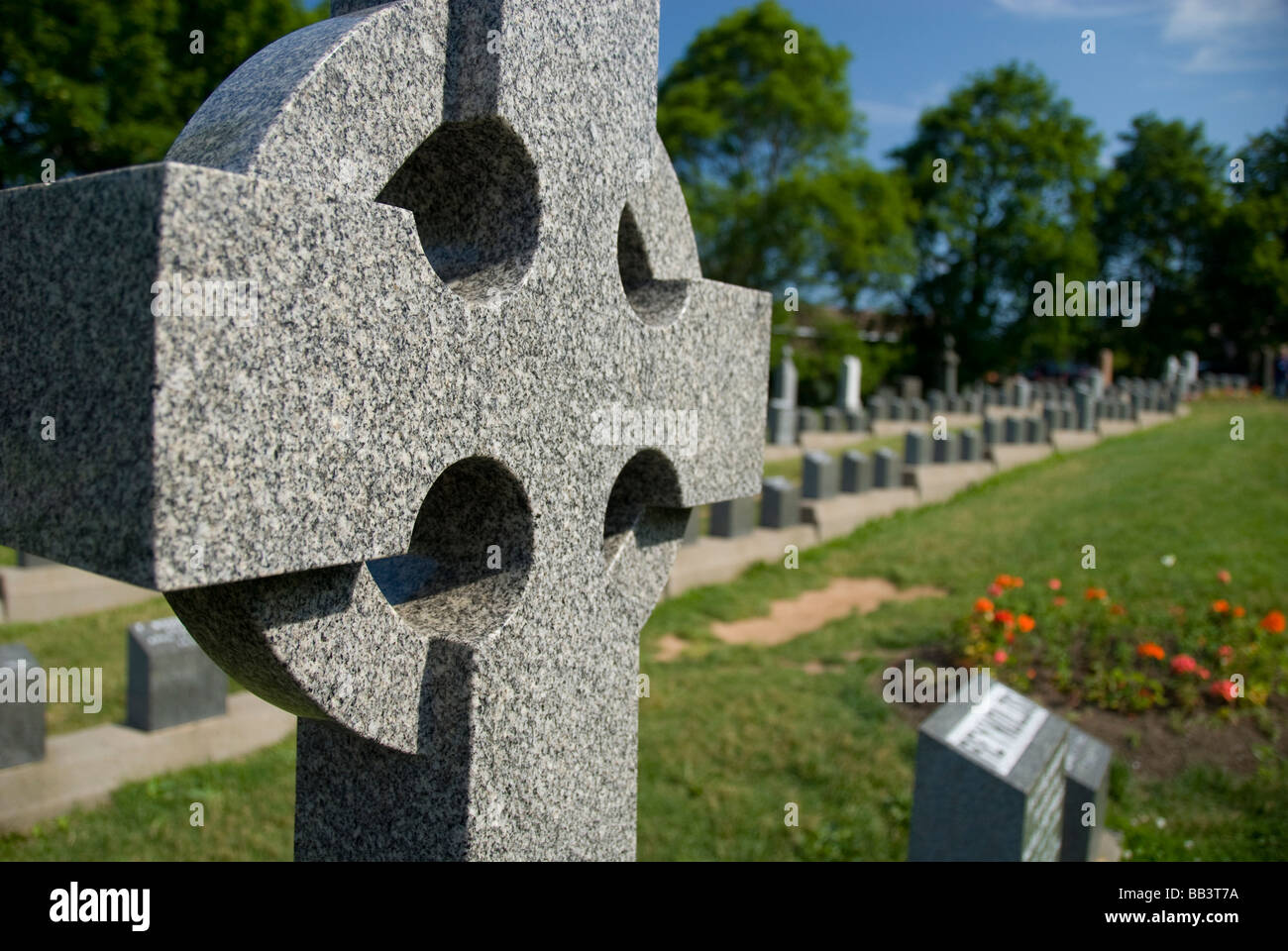 Canada, Nova Scotia, Halifax. Fairview Lawn Cemetery, home to the ...