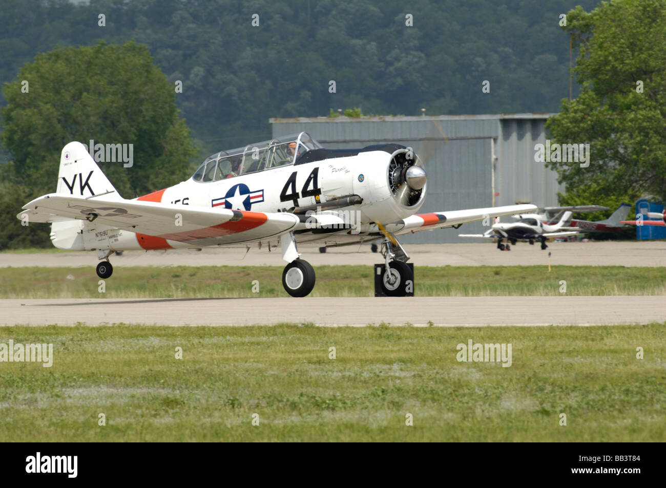 AT-6 Texan at the CAF Air Show at Fleming Field Stock Photo - Alamy