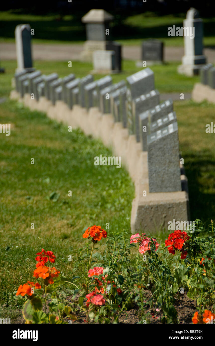 Canada, Nova Scotia, Halifax. Fairview Lawn Cemetery, home to the ...
