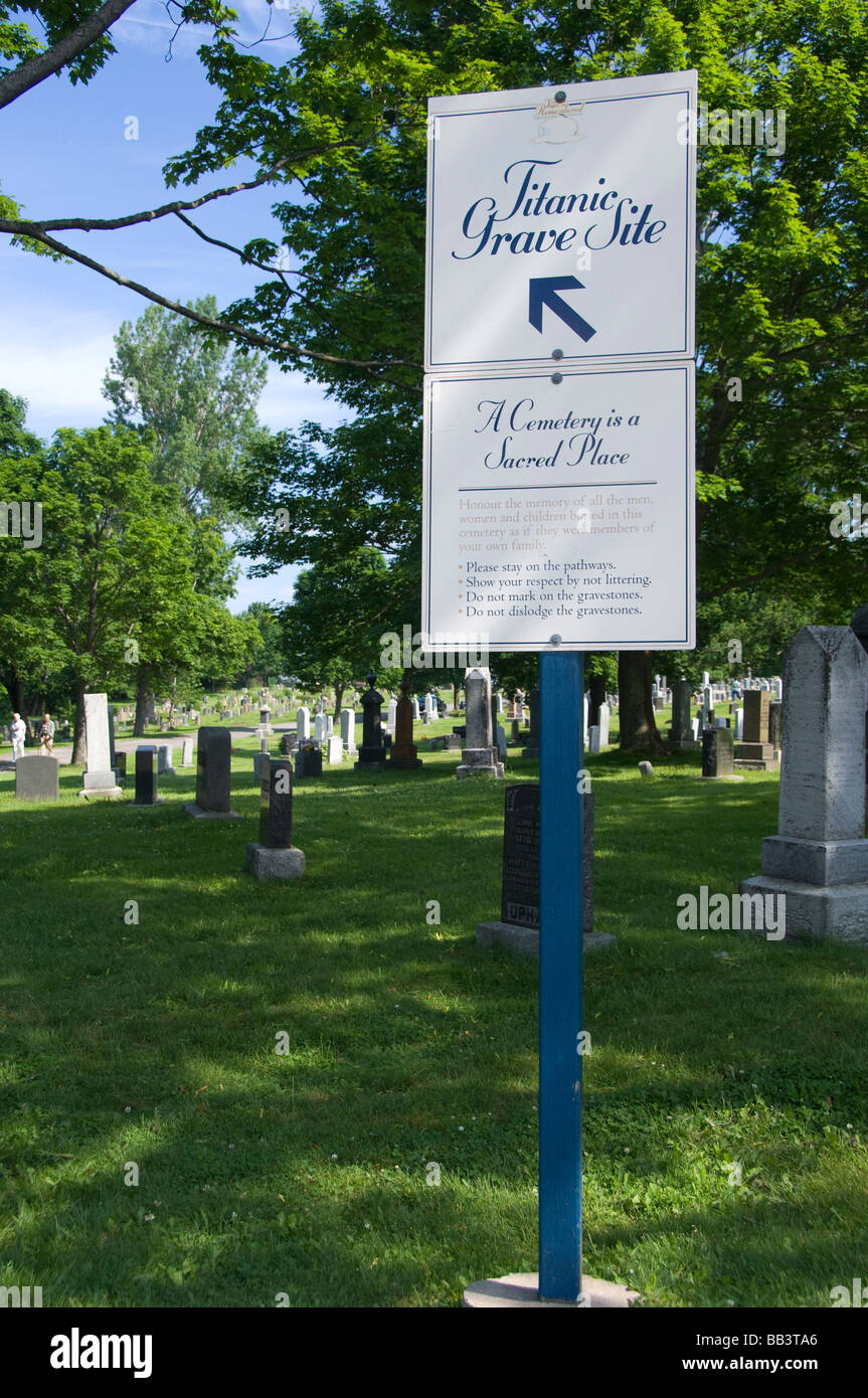 Titanic graveyard fairview lawn cemetery hi-res stock photography and ...