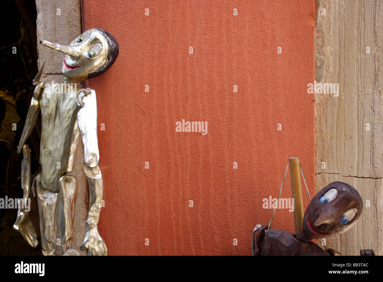 Venice: two pinocchios Stock Photo - Alamy