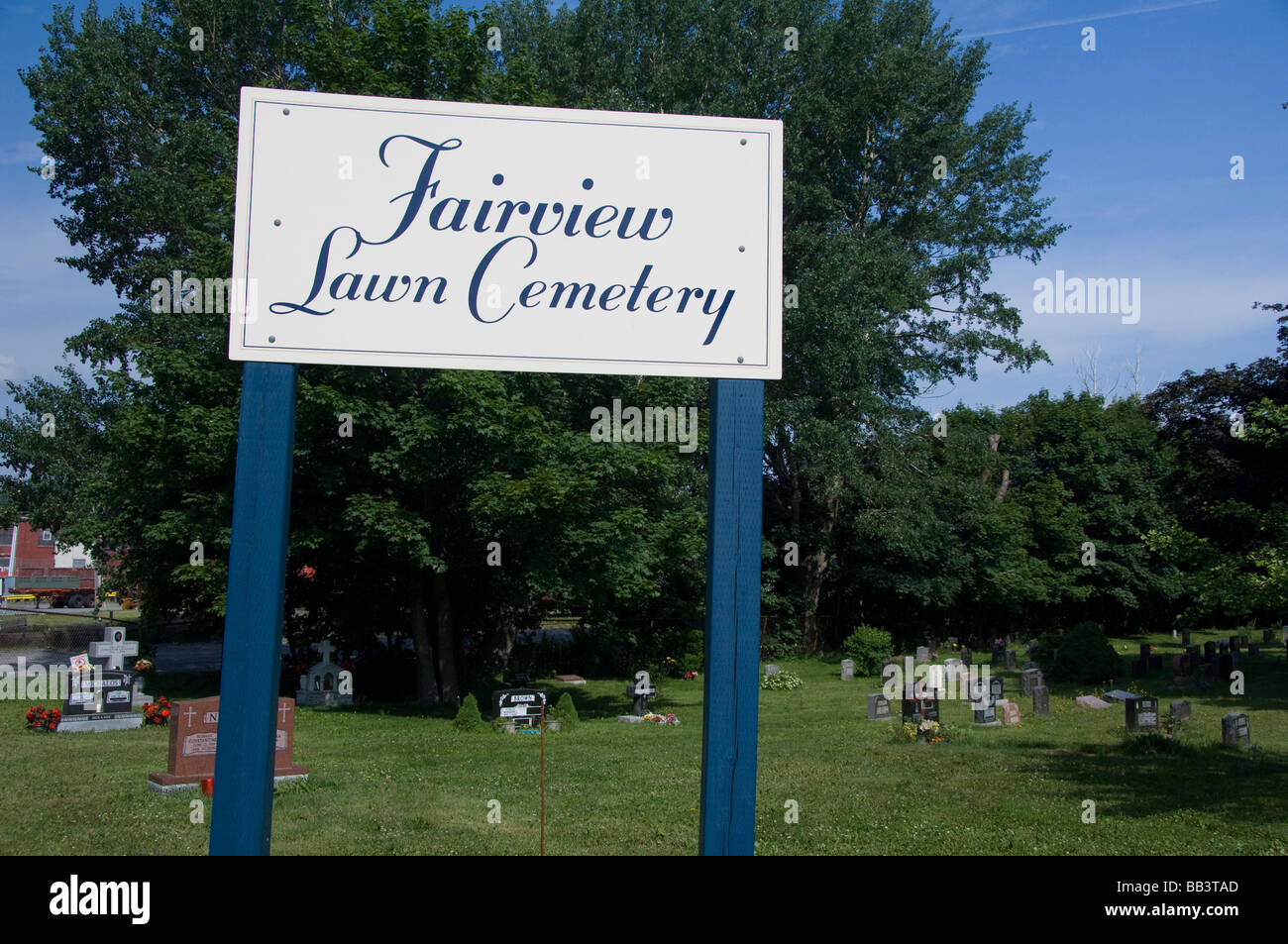 Canada, Nova Scotia, Halifax. Fairview Lawn Cemetery, home to the ...