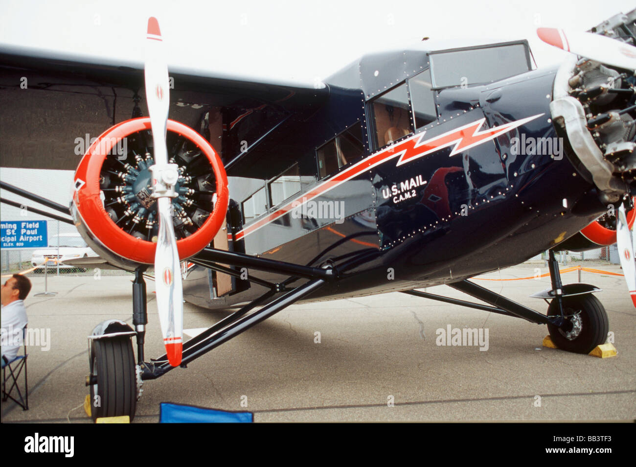 Northwest Airways Ford Metal Mail Plane Trimotor at the Fleming Field ...