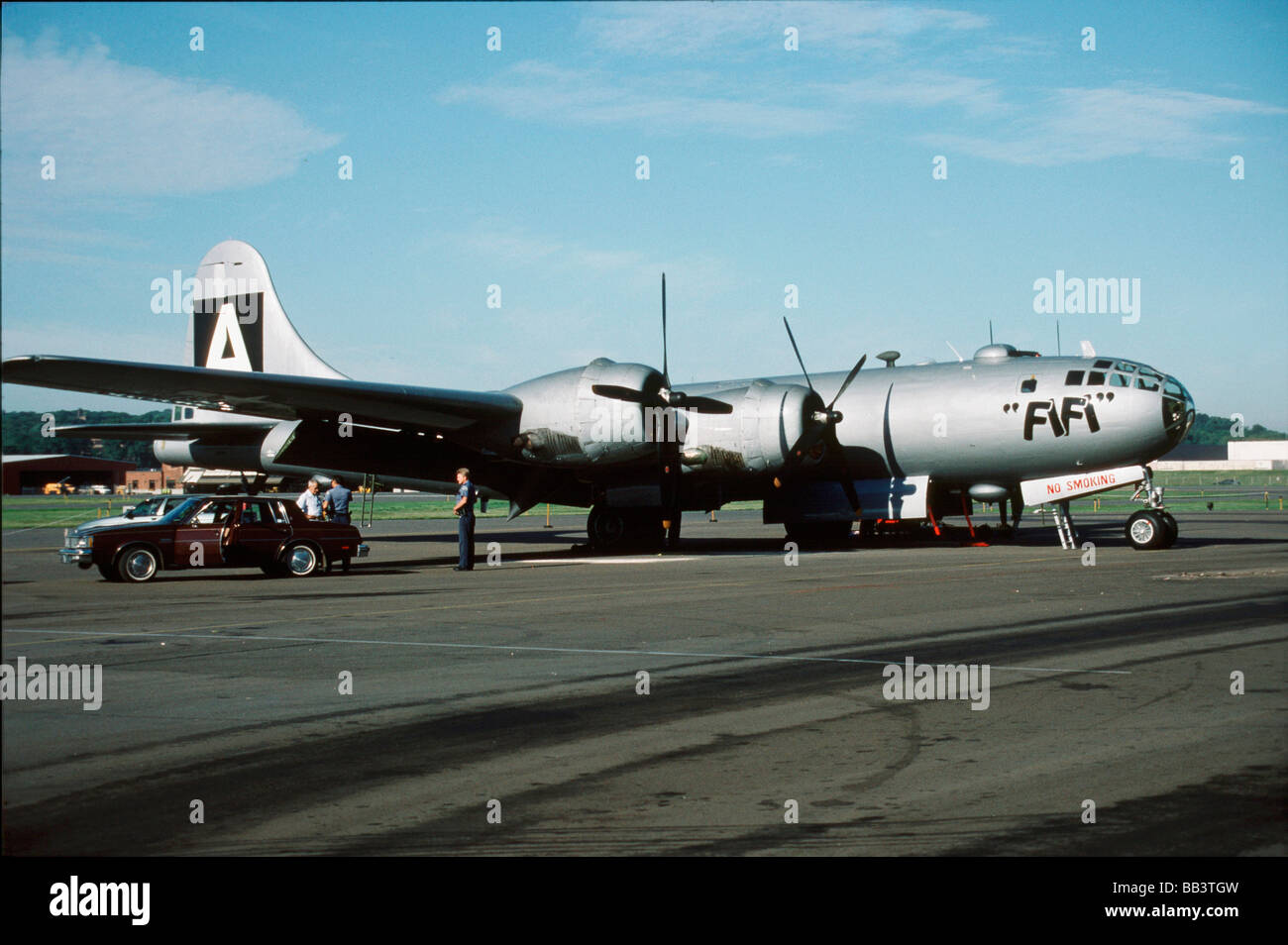 Boeing B-29 Fifi at CAF Air Show, Holman Field in St. Paul Stock Photo ...