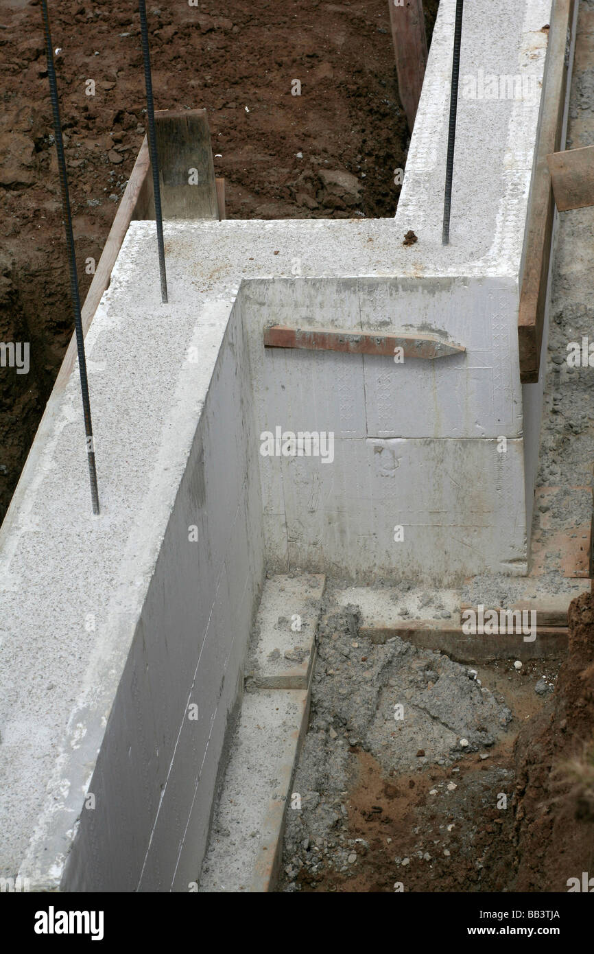 Styrofoam Basement Form Blocks