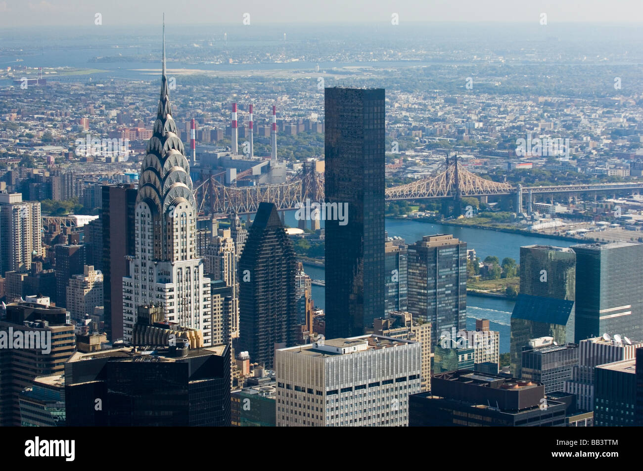 View of Mahattan Skyline and the Chrysler Building from the Empire ...