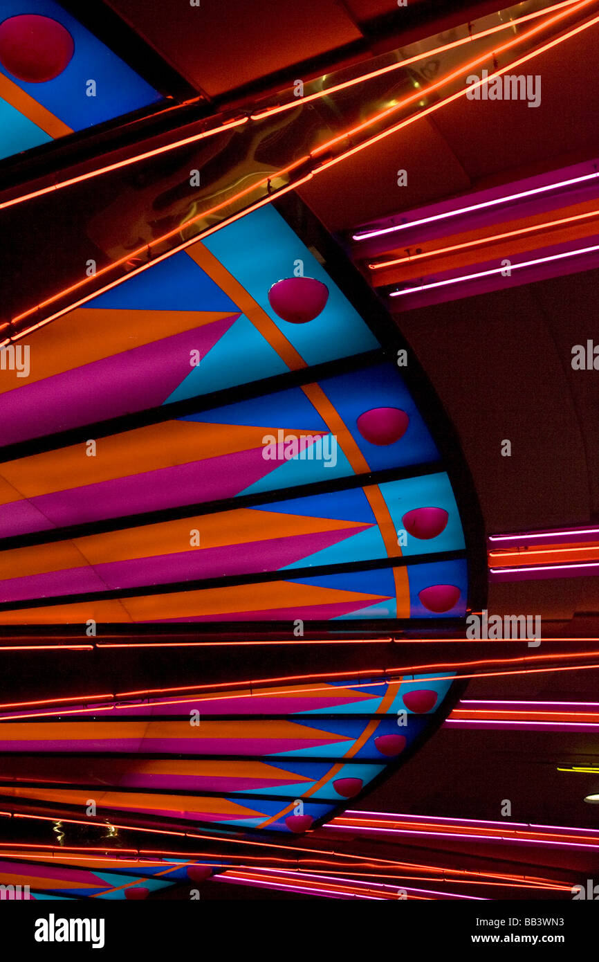 USA, Nevada, Las Vegas. Abstract colorful neon lights Stock Photo - Alamy
