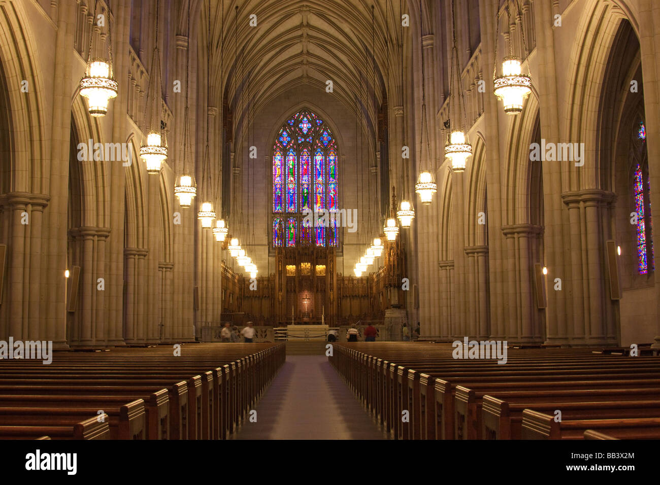 Stained glass window durham cathedral hi-res stock photography and ...