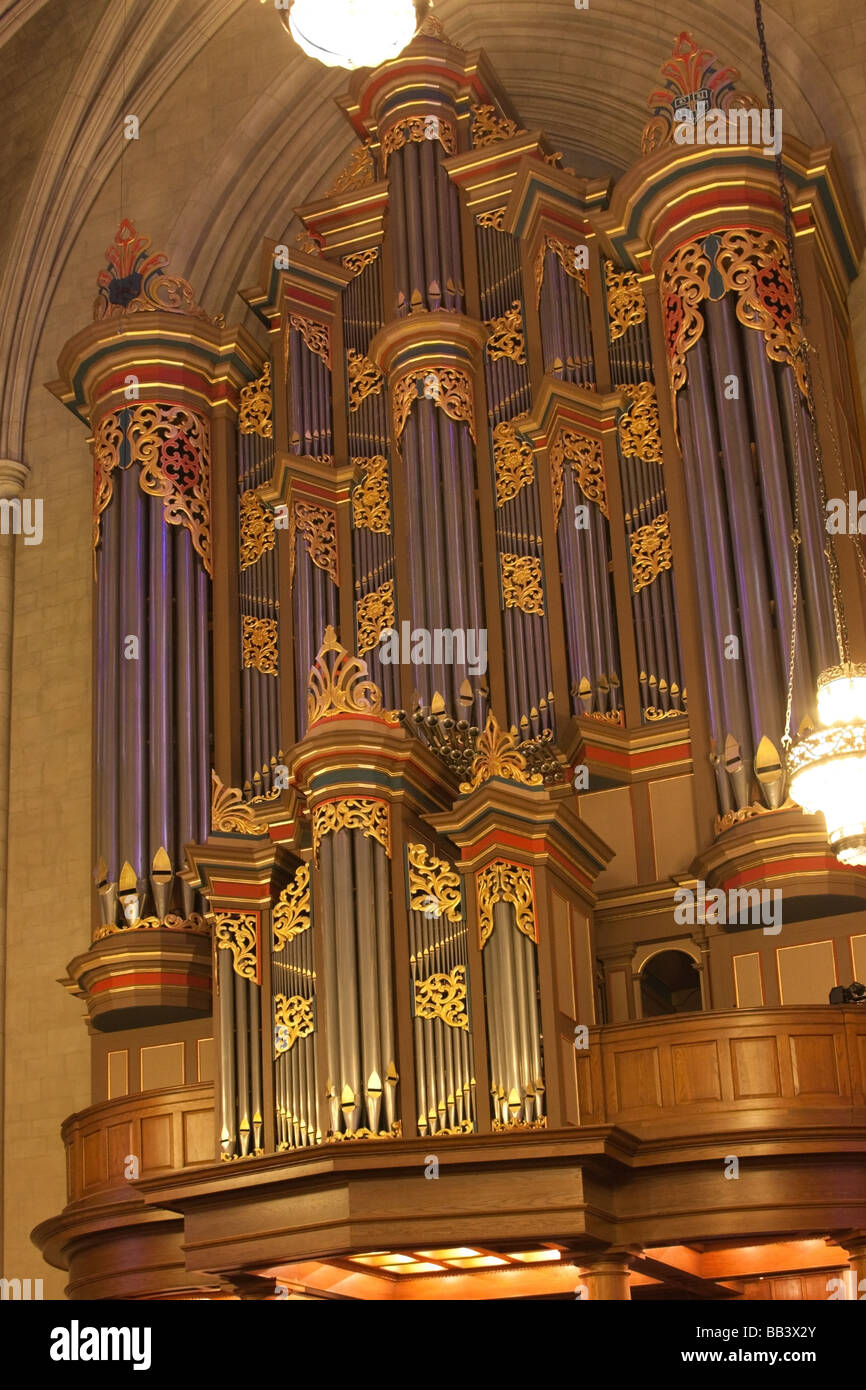 Interior of Duke Chapel at Duke University, Durham, NC USA Stock Photo ...