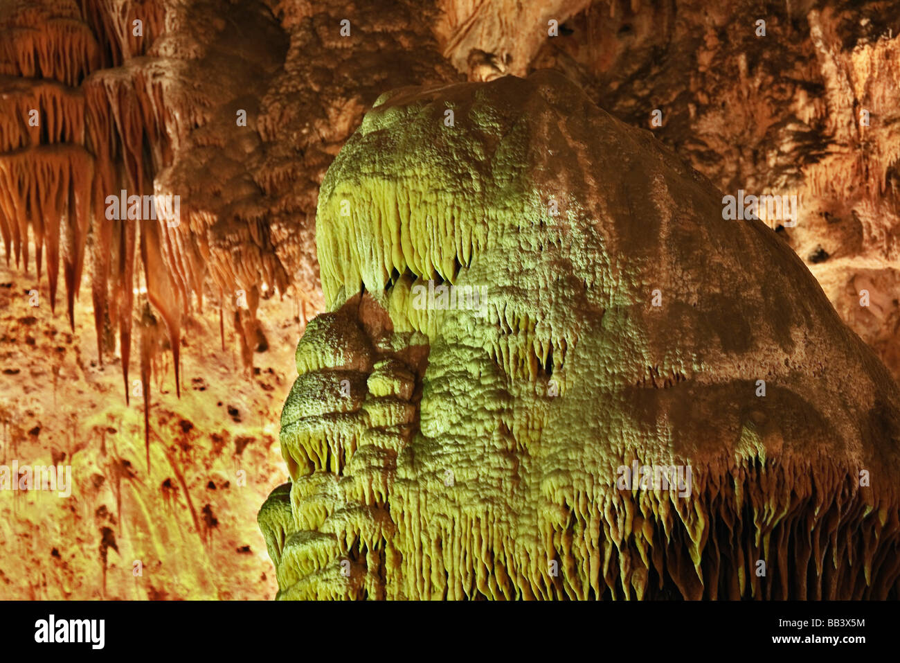 Caveman formation, Big Room, Carlsbad Caverns National Park and World ...