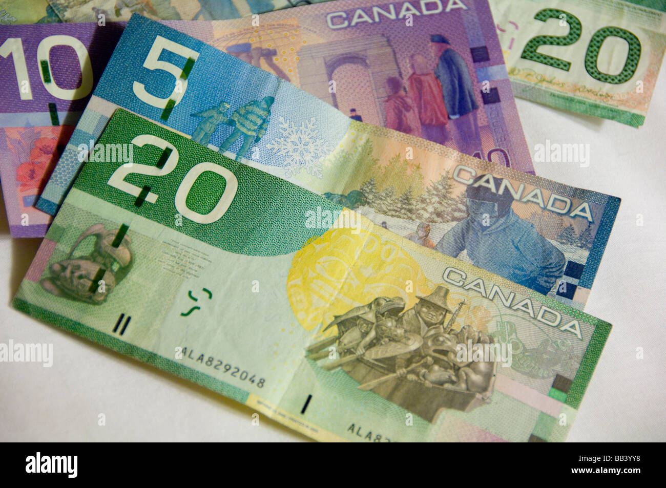 Canada. Canadian currency Stock Photo - Alamy