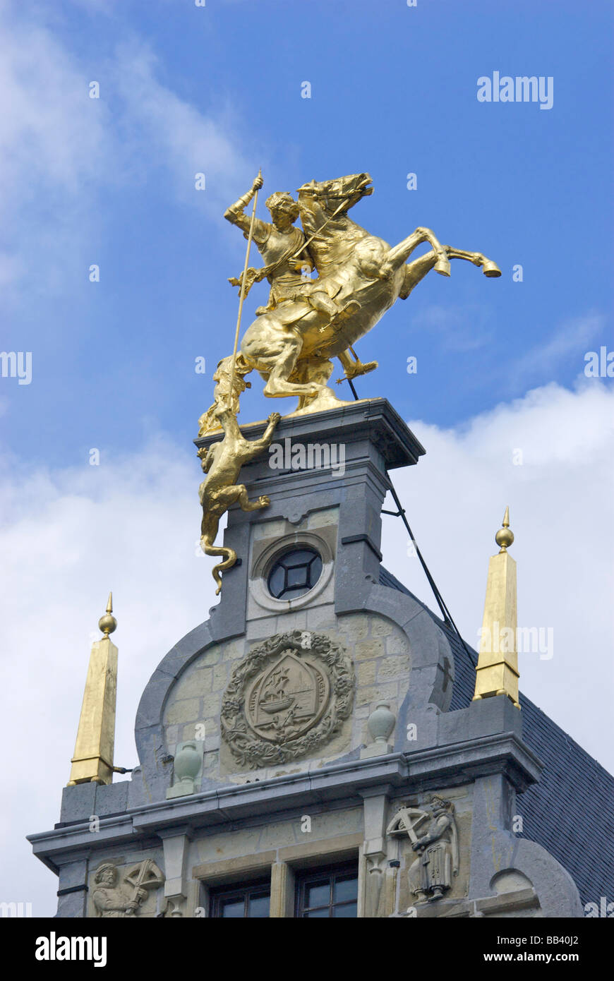 Europe, Belgium, Flanders, Antwerp Province, Antwerp, guild houses in ...