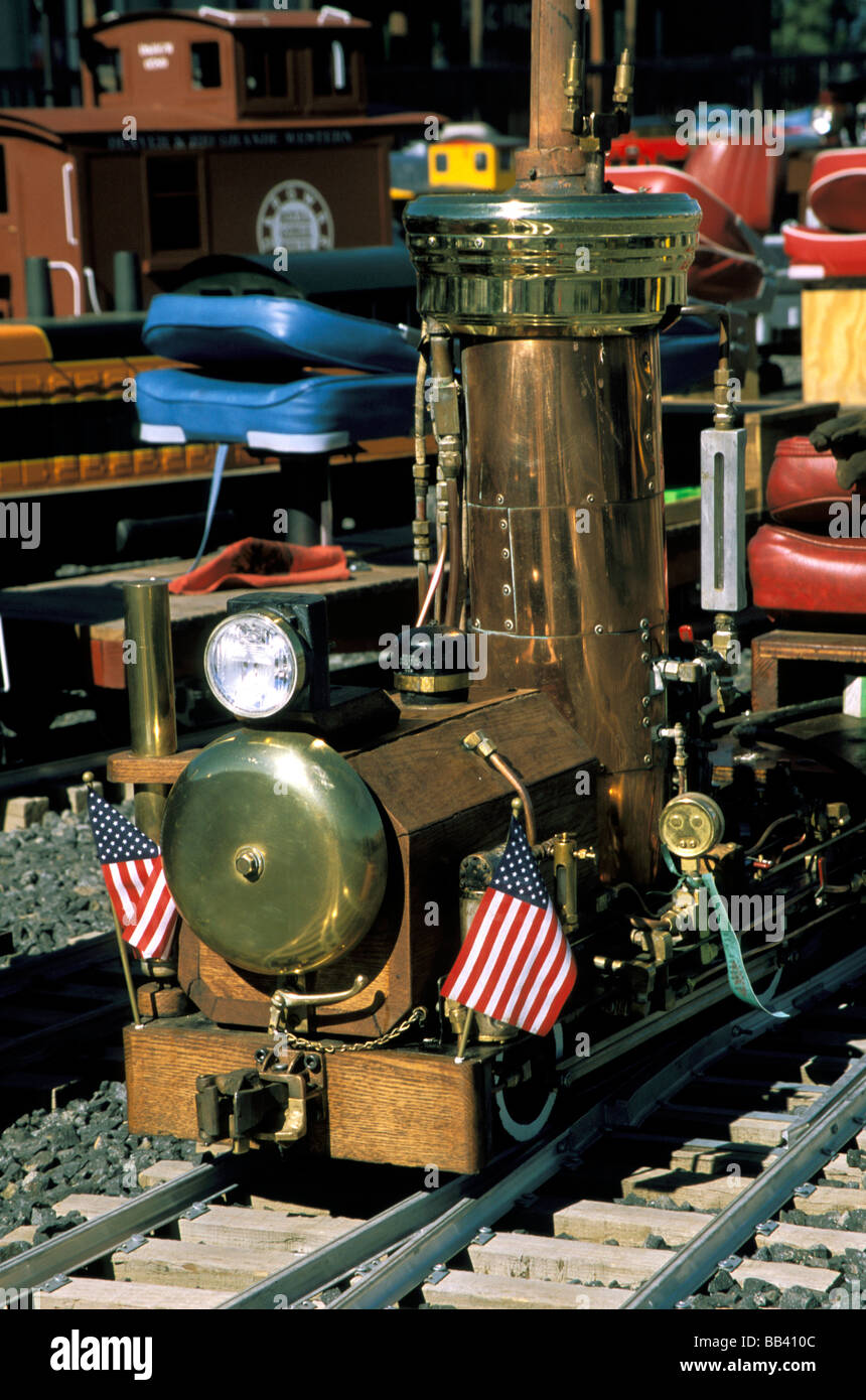 North America, USA, Oregon, Chiloquin. Train Mountain Railroad, World's ...