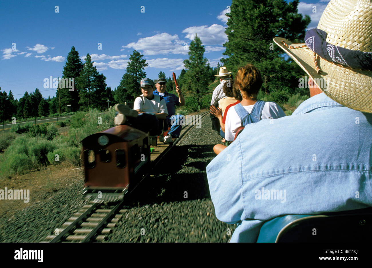 North America, USA, Oregon, Chiloquin. Train Mountain Railroad, World's ...