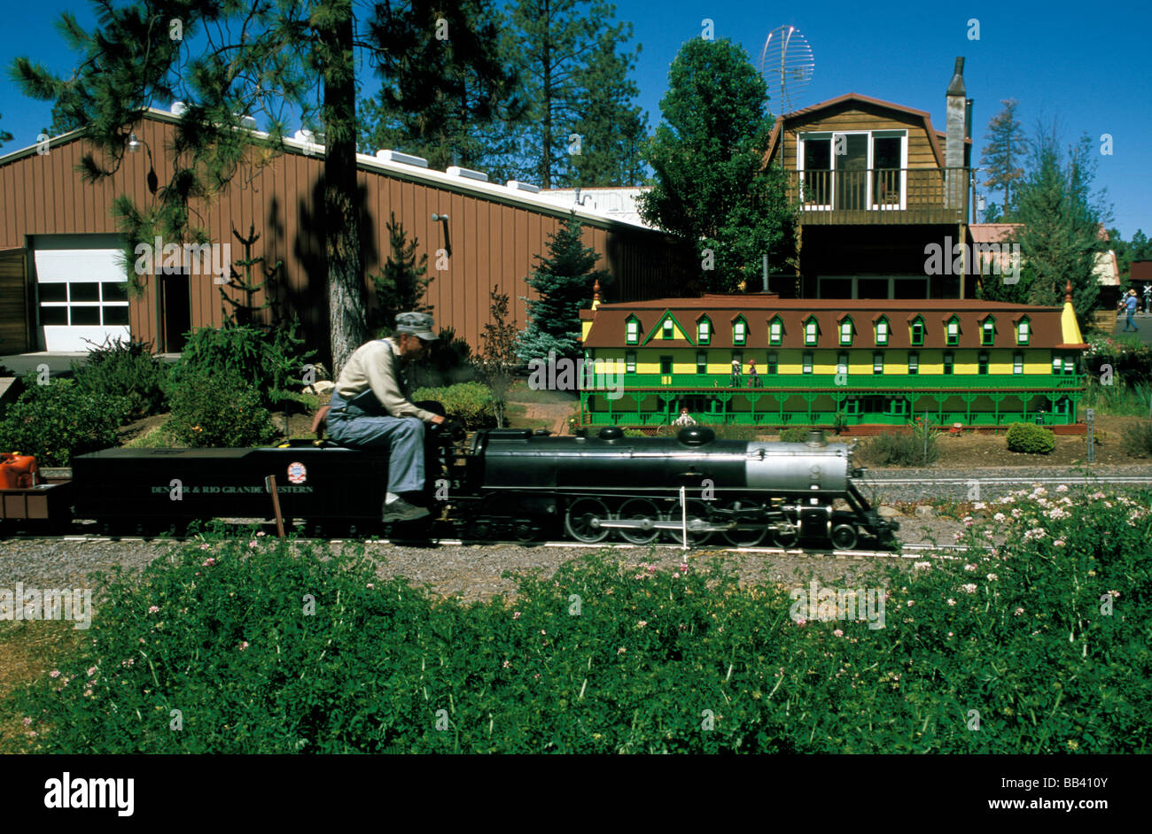 North America, USA, Oregon, Chiloquin. Train Mountain Railroad, World's ...