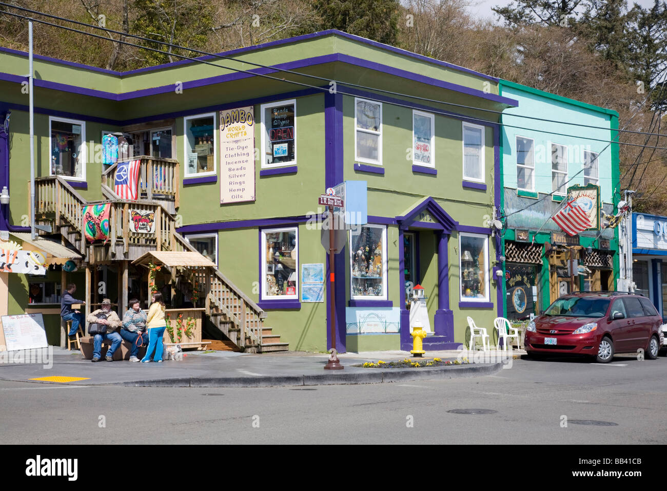 OR, Oregon Coast, Newport, historic Bayfront area Stock Photo - Alamy