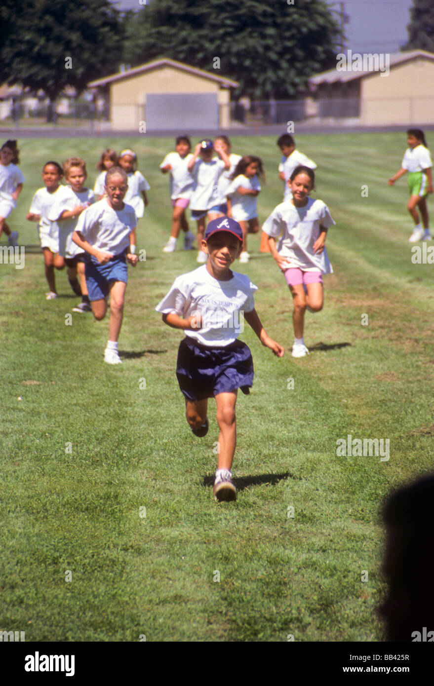 kid child run school event race fund raiser compete fun happy smile ...