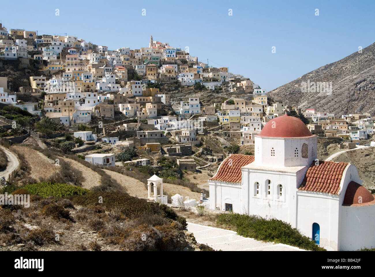 Greek Island Karpathos: Mountain village Olympos Stock Photo - Alamy