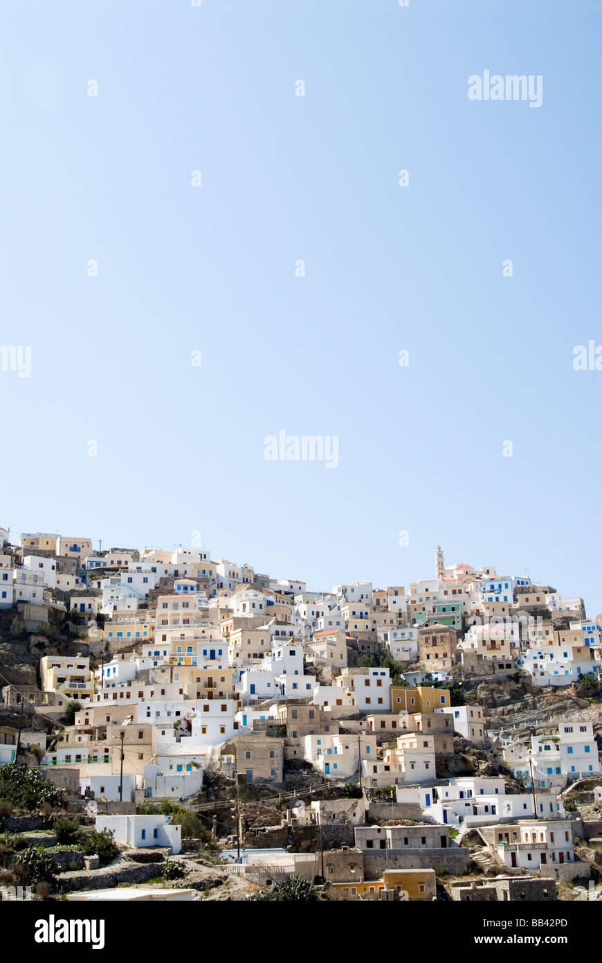 Greek Island Karpathos: Mountain village Olympos Stock Photo - Alamy