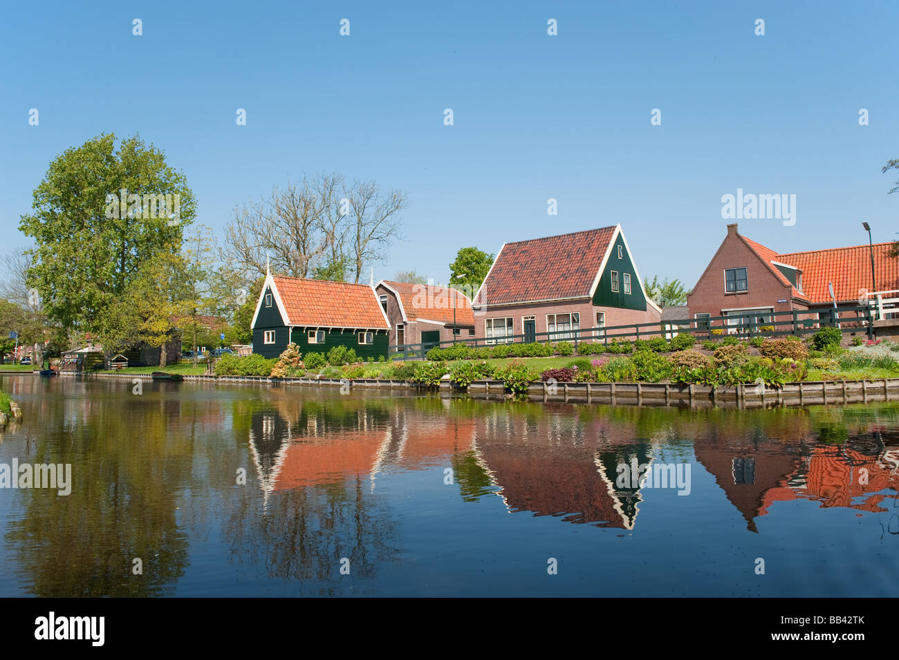 Small village in Holland De Rijp Stock Photo - Alamy