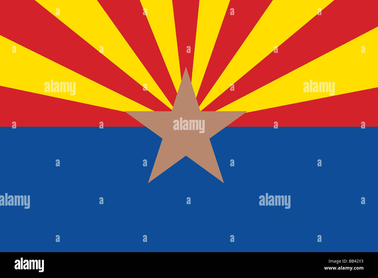 Arizona state flag Stock Photo - Alamy